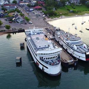 Martha's Vineyard Ferry Island Queen from Capy Cod Falmouth to MV